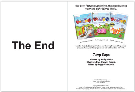 Meet the Sight Words Easy Readers 1 - Demo (Jump Rope) | Preschool Prep ...