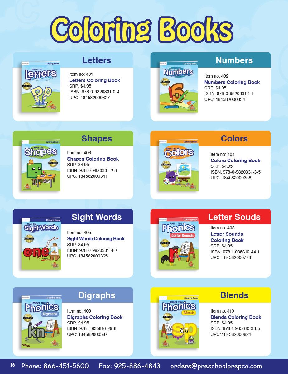 Browse the Product Catalog | Preschool Prep Company