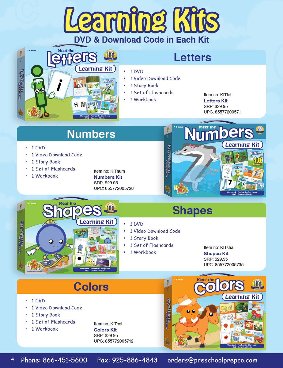 Browse the Product Catalog | Preschool Prep Company